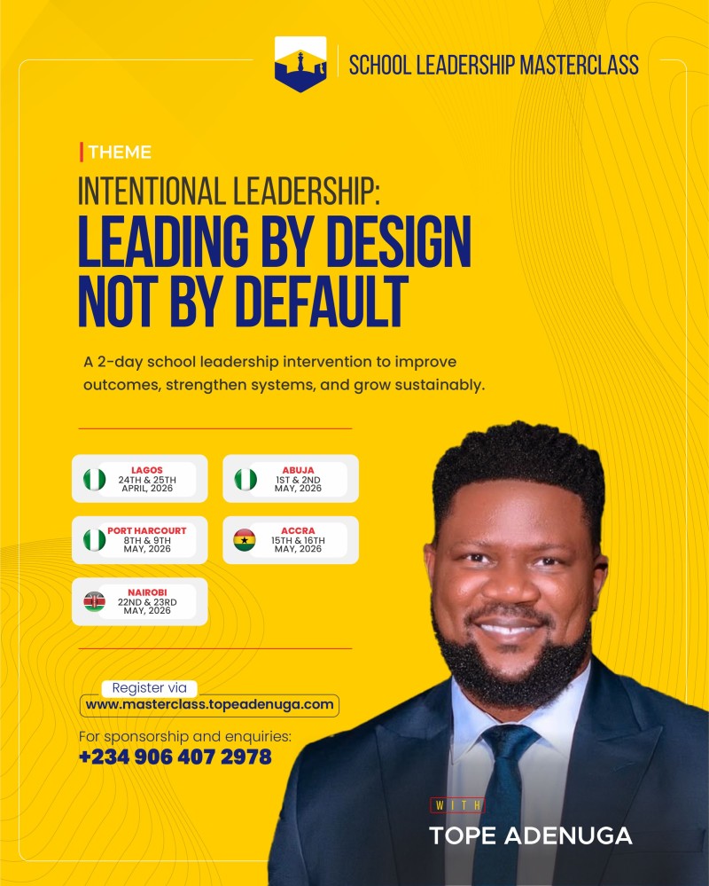 Buy SCHOOL LEADERSHIP MASTERCLASS by Tope Adenuga on Selar