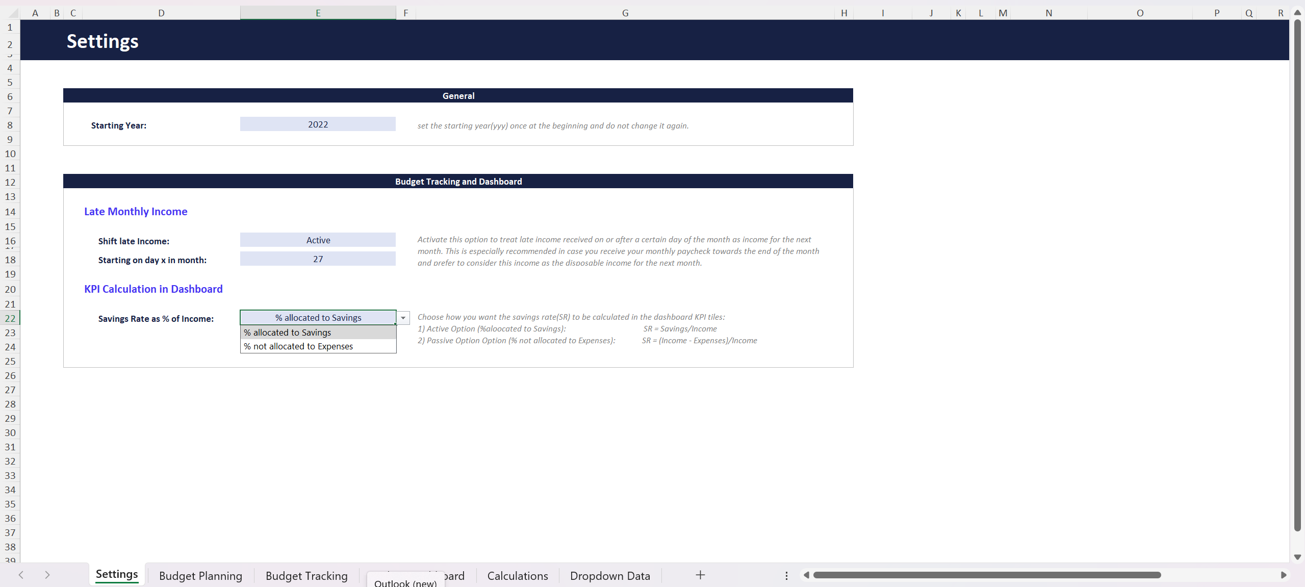 Buy Ultimate Excel Personal Budget by B3 on Selar