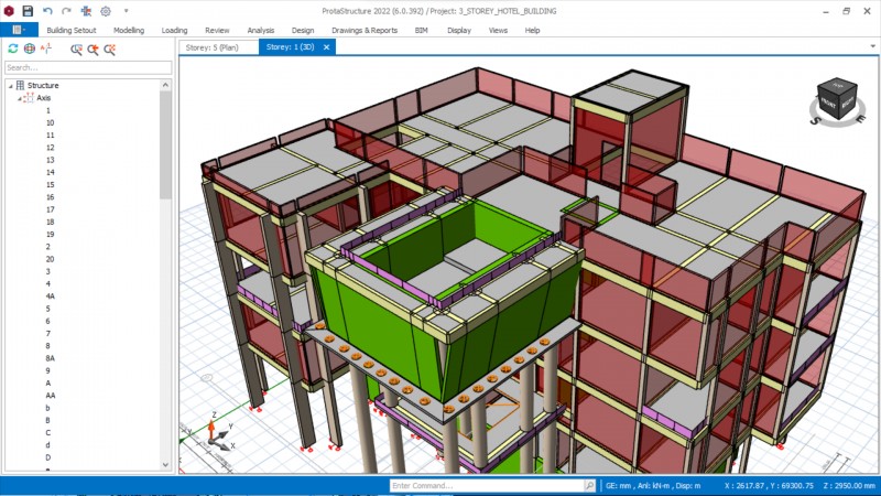 Buy Hotel Building Project - CAD File by Ekidel-Design on Selar