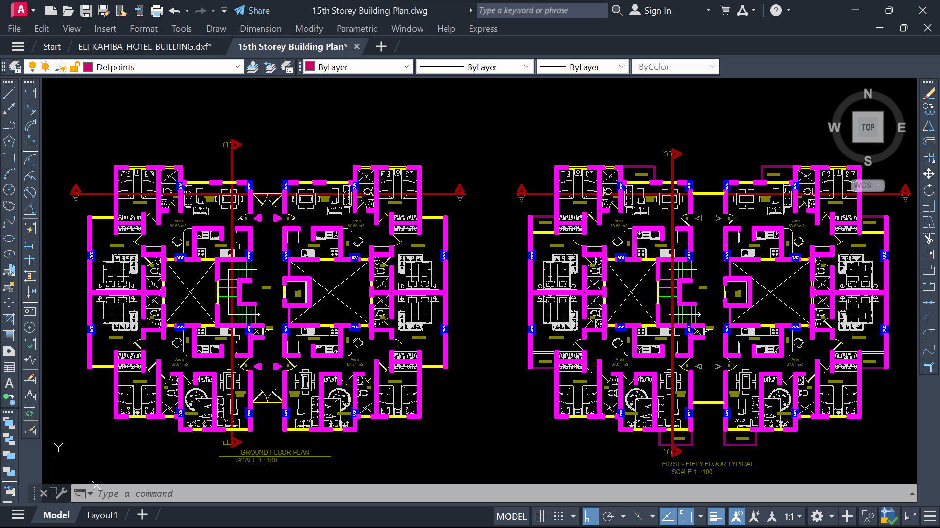Buy 15 Storey Building Plan CAD File by Ekidel-Design on Selar