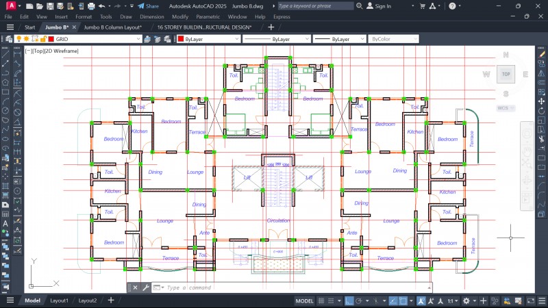 Buy 4 STOREY BUILDING DESIGN WITH BASEMENT FLOOR - CAD File copy by ...