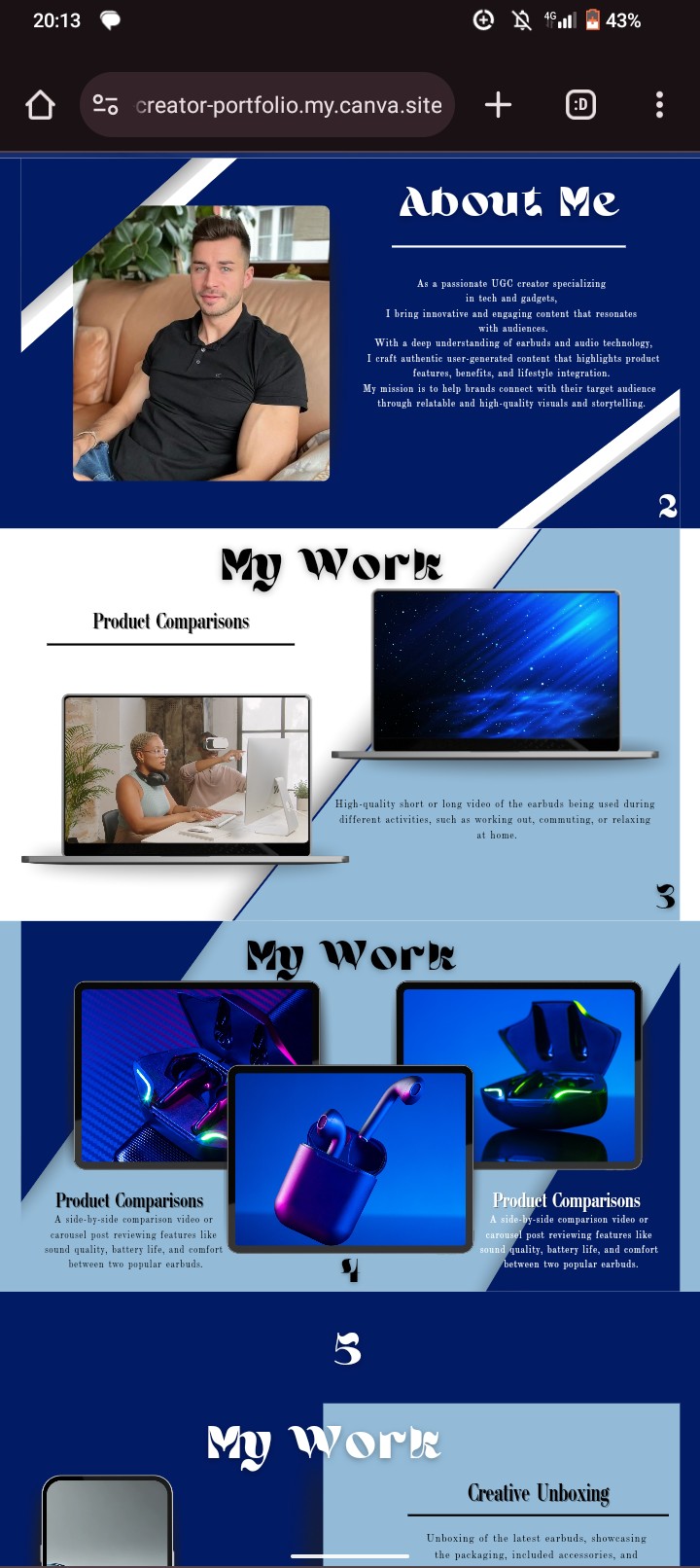 Buy UGC PREMIUM TECH PORTFOLIO TEMPLATES by Oluwadarasimi OLUWAROTIMI ...