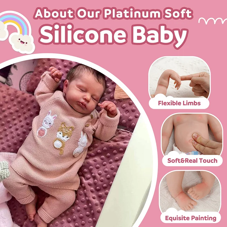 Buy Fully Squishy Baby Girl Lesley ,Lifelike & Realistic Handmade Soft ...