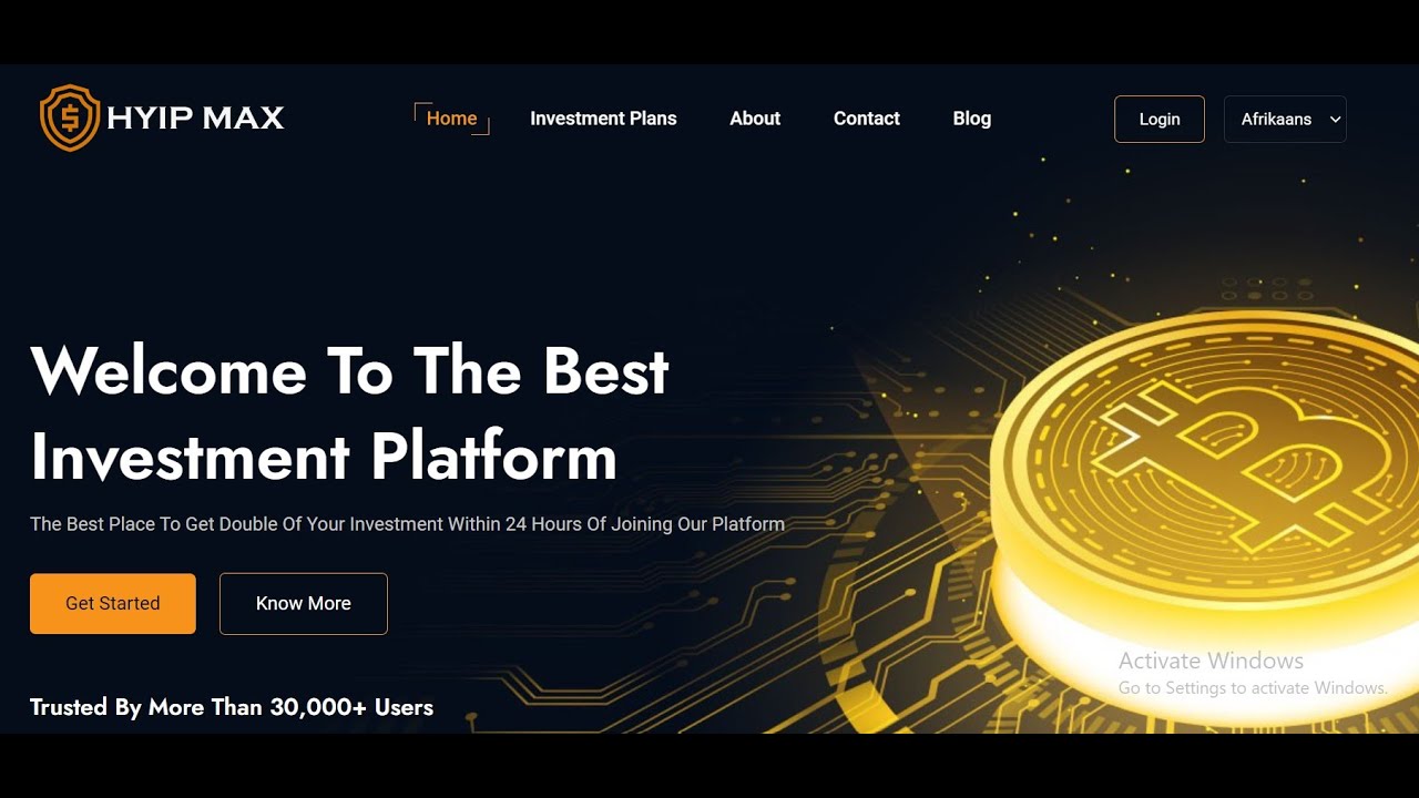 Buy HYIP MAX - high yield investment Script by EazyTech Solutions on Selar