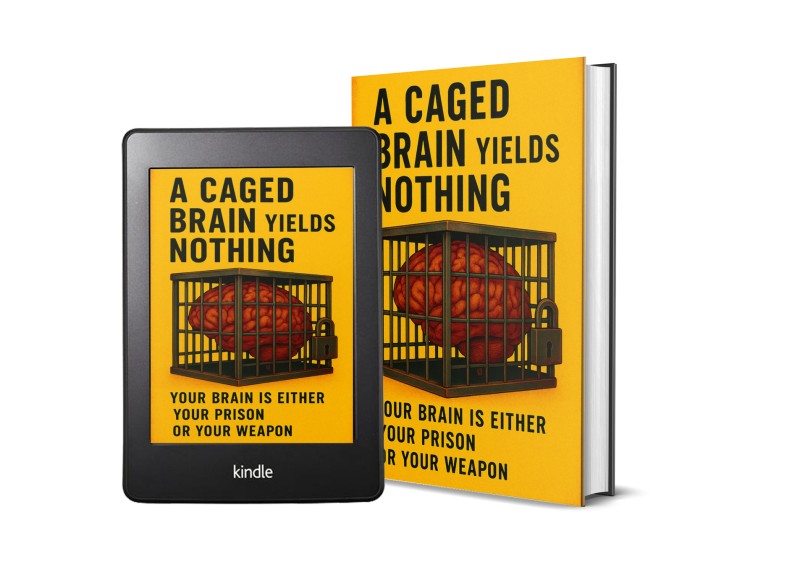 Buy A CAGED BRAIN YIELDS NOTHING - YOUR BRAIN IS EITHER YOUR PRISON OR ...