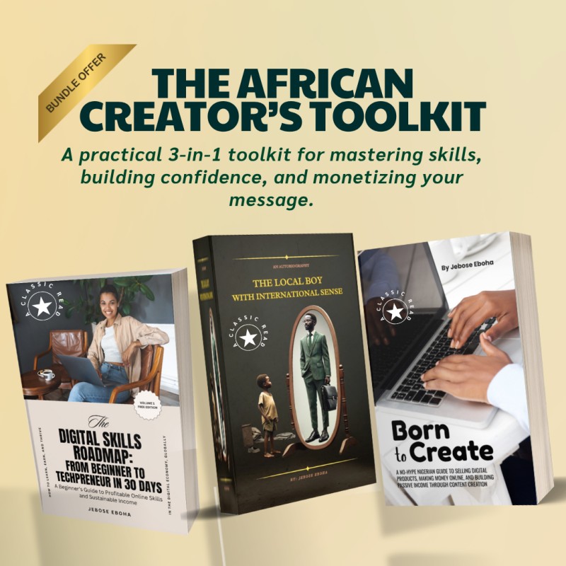 Buy The African Creator's Toolkit (3-in-1 eBook Bundle) by Jebose Eboha on Selar