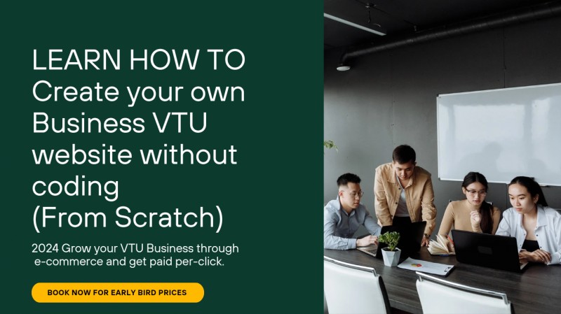 Buy HOW TO CREATE YOU OWN VTU WEBSITE FOR FREE WITH YOUR PHONE(Without coding) Get paid per ...