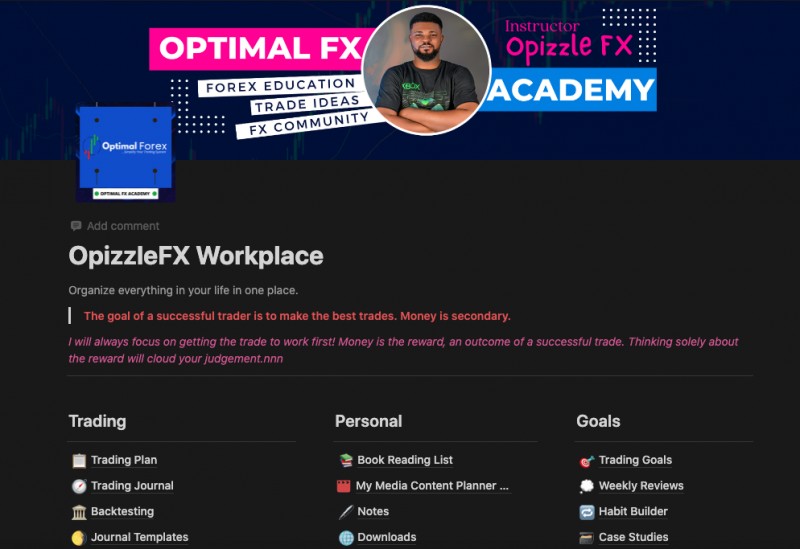Buy Forex Traders Notion Dashboard For Journaling, Keeping Track Of Your Trades by Optimal FX ...