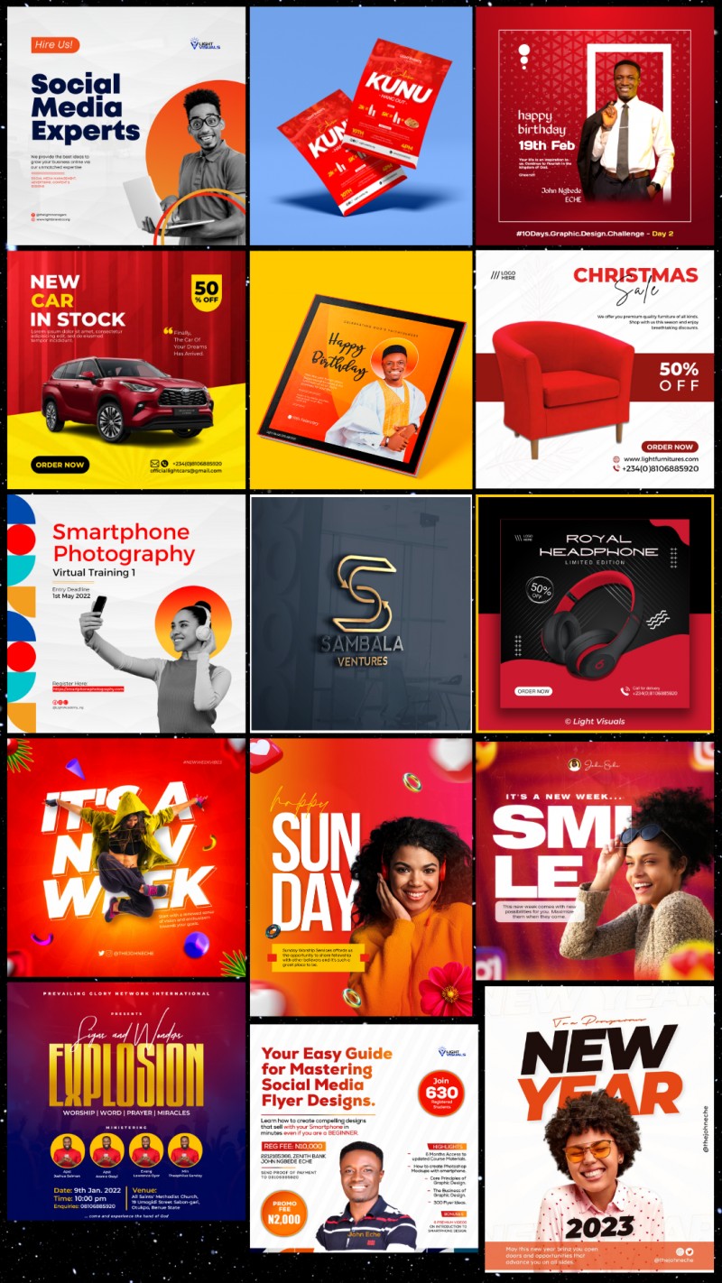 Buy MASTERING SOCIAL MEDIA FLYER DESIGN COURSE by John Eche on Selar